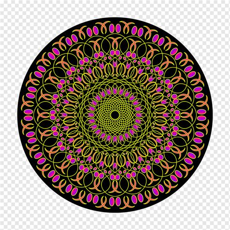 만다라 장식 패턴 개요 대칭 장식 디자인 Png Pngwing