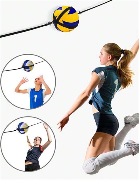 1pc Black Volleyball Training Equipment Set Including Spike Training Band Jumping Exercise