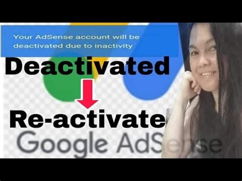 How To Reactivate Adsense Account That Being Deactivated Reset Due To Inactivity YouTube