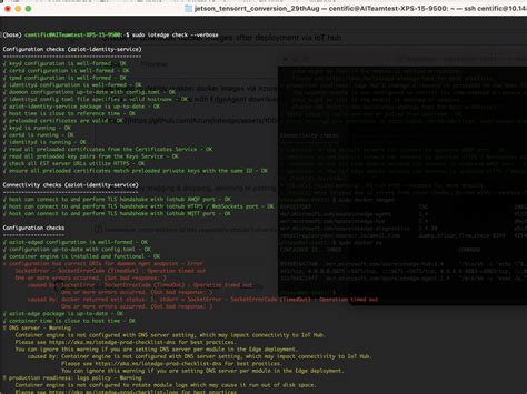 Iot Edge Error Configuration Has Correct Uris For Daemon Mgmt Endpoint Error Socketerror