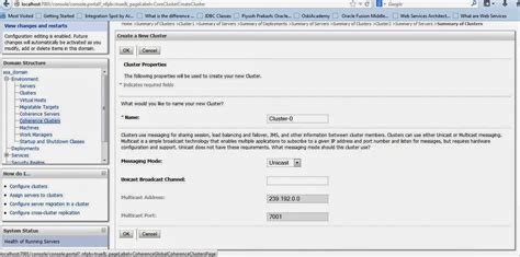 Gowthams Soa Blog Create And Configure Clusters On Weblogic
