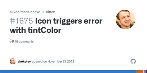 Icon Triggers Error With Tintcolor · Issue 1675 · Akveoreact Native Ui Kitten · Github