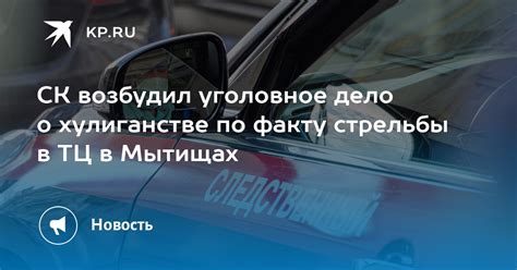 СК возбудил уголовное дело о хулиганстве по факту стрельбы в ТЦ в