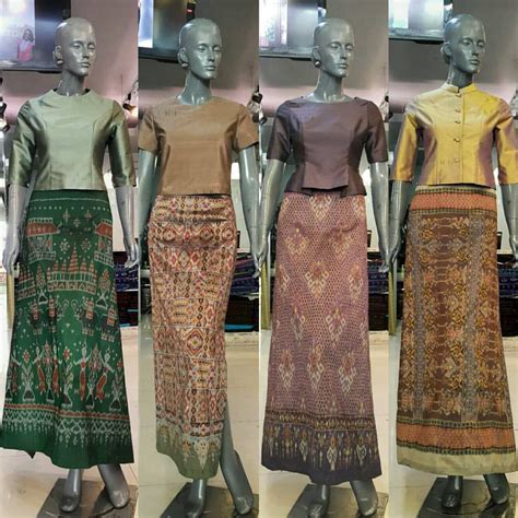 เสน่ไทยไหมมัดหมี่ Thainess Sawasdee Thaigril Thaidress Silk