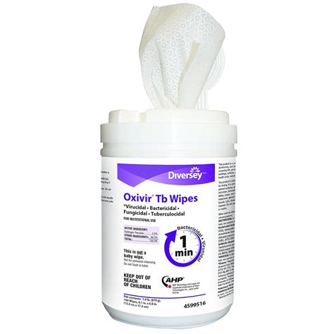Diversey Oxivir Tb One Step Disinfectant Cleaning Wipes Hospital Grade Accelerated Hydrogen