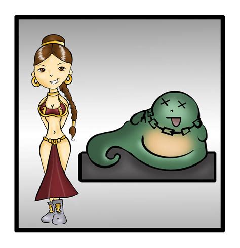 Slave Leia Kills Jabba Colored By Slaveprincess On Deviantart