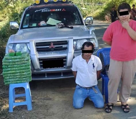 Dvb ကောလင်းမြို့နယ်၌ ဘိန်းဖြူနှင့် ကျောက်စိမ်းတုံးများသယ်လာသူ ၂ ဦးကို