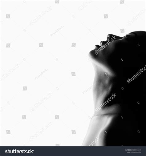 Side View Black White Portrait Sensual Stock Photo Edit Now 1934073644