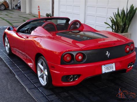 2003 Ferrari 360 Modena Spyder Convertible Fabspeed Exhaust Serviced
