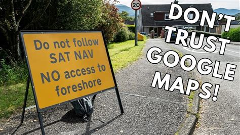 Authorities Continue The Battle With Google Maps Tell Users To Ignore GPS Navigation