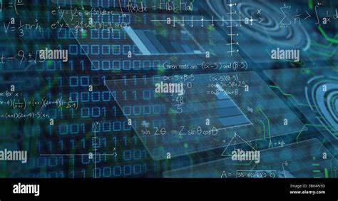 Translucent Blue Panel Floating In Virtual 3d Data Grid With Binary