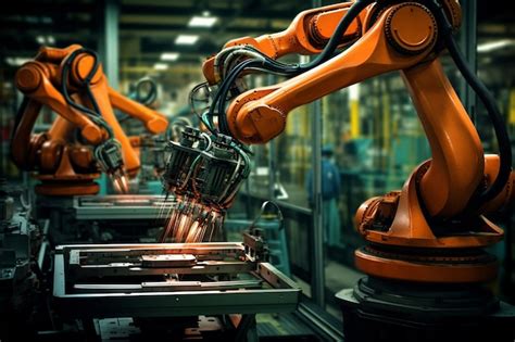 Premium Photo Assembly Line Robotics Engineering
