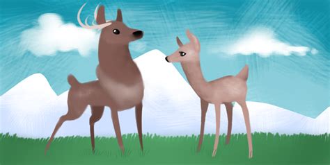 Deer Couple By Doxysocks On Deviantart