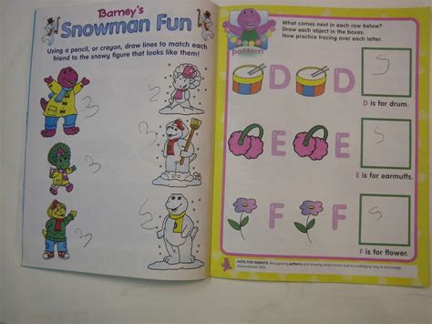Barney Magazine Vtg Nov Dec 2001 Vol 5 No 27 Activity Coloring Book