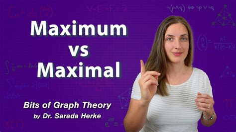 Graph Theory 50 Maximum Vs Maximal Youtube