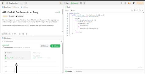 Day 29 Of 30daysofcodechallenge Find All Duplicates In An Array Manav Khandurie Posted On