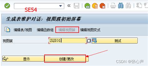 创建视图簇se54并se93赋予事务代码 sap se93创建一个事务 csdn博客