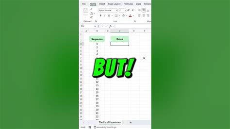Fill Date Series In Excel Viralshorts Excelshorts Youtube