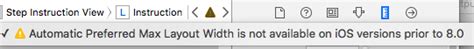 Xcode Finding Cause Of Automatic Preferred Max Layout Width Is Not