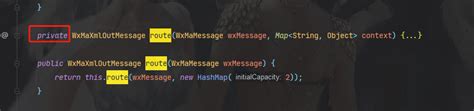 Private WxMaXmlOutMessage Route WxMaMessage WxMessage Map Context