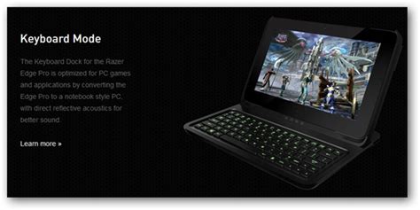 Razer Edge World S First Gaming Tablet