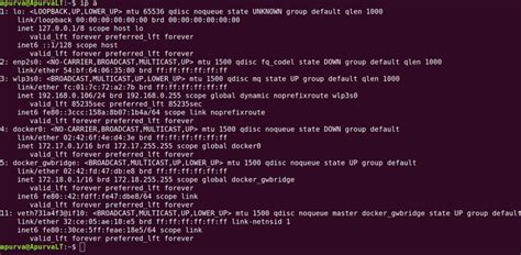 addresses command in linux with examples geeksforgeeks
