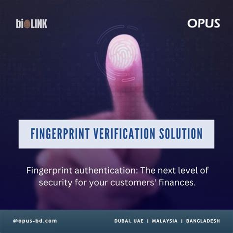 Fingerprintverification Nextgenverification Biometricsolutions Opus Technology