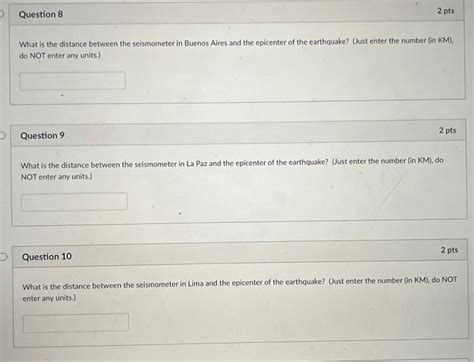Solved Because P Waves Travel Faster Than S Waves The