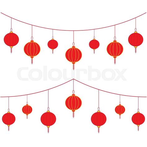 Lampion Vector Design Illustration Template Colourbox
