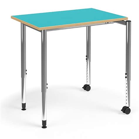 Ruckus Adjustable Height Stacking Desks By Ki Open Front School Desks