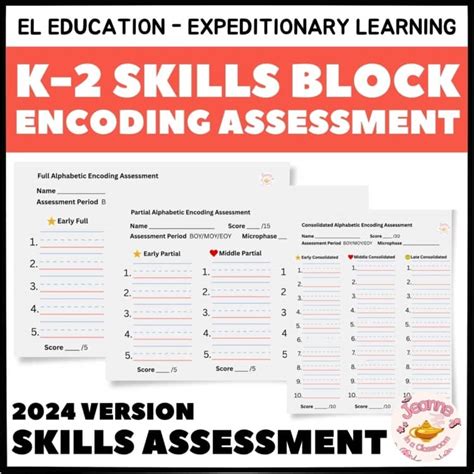 El Skills Block 2024 K 2 Encoding Assessment By Jeanne In A Classroom