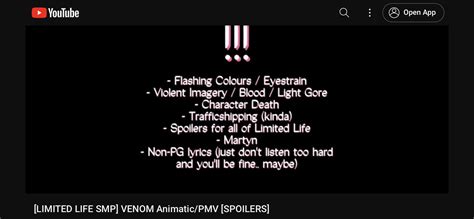 Honestly I Rate These Trigger Warnings Animatic Is Not Mine R Thirdlifesmp