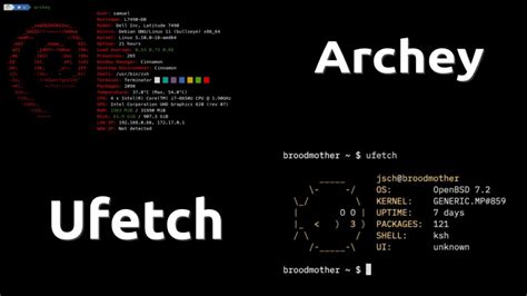 Otras útiles herramientas CLI de información Archey Ufetch y más