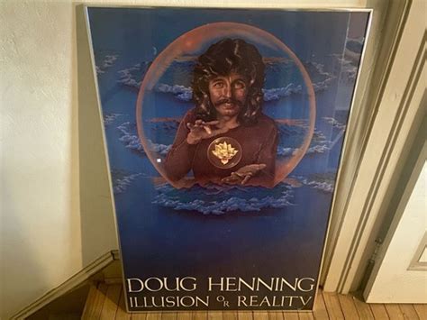 Signed Framed Doug Henning Original 1974 Magic Poster Illusion Or
