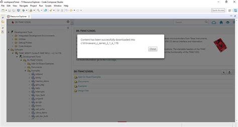 CCS EK TM4C123GXL Can T Download Example Programs Code Composer Studio Forum Code Composer