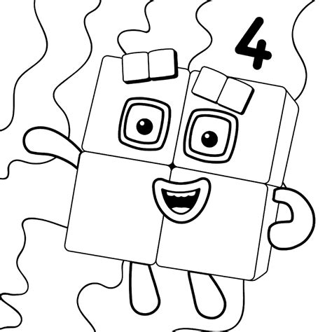 Numberblocks Coloring Pages Coloring Cool