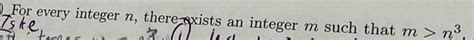 solved for every integer n there gxists an integer m such