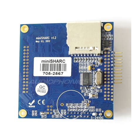 MiniDSP MiniSHARC DSP Kit Processor Audio 24 96bit 4x8 Channel Angled Pin Audiophonics