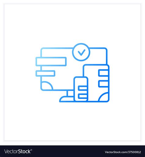 Cross Platform Design Gradient Icon Royalty Free Vector