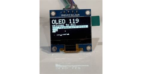 0 96 Inch Oled White Character Display Module 4pins