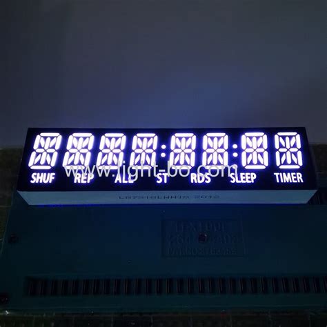 Customized Ultra White 8 Digit 14 Segment Alphanumeric Led Display