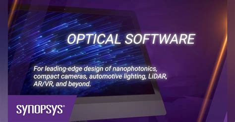 Synopsys Optical And Photonic Solutions Software Laser Focus World