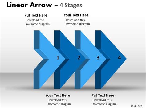 Linear Arrow Stages Presentation PowerPoint Images Example Of PPT Presentation PPT