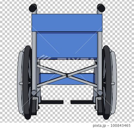 從後面看到的輪椅插圖 插圖素材 100843465 PIXTA圖庫