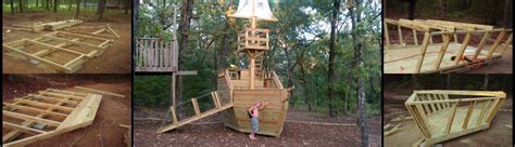 Pirate Ship Playhouse Building Plans A Pirate Ship Playhouse With A
