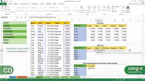 Microsoft Excel Ахисан шат Нөхцөлт функцууд 2 Youtube