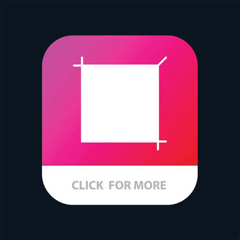Crop Design Tool Mobile App Button Android And Ios Glyph Version
