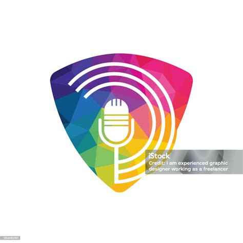 팟 캐스트 로고 디자인 브로드캐스트 아이콘 디자인이 있는 스튜디오 테이블 마이크 0명에 대한 스톡 벡터 아트 및 기타 이미지 0명 개념 개념과 주제 Istock