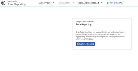 Logging Gcp Stack Driver Global Error Logs Not Going To Error Reporting Stack Overflow