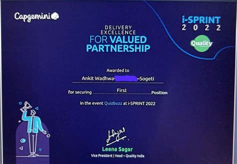 Ankit Wadhwa On Linkedin Quizbuzz I Capgemini Sogeti